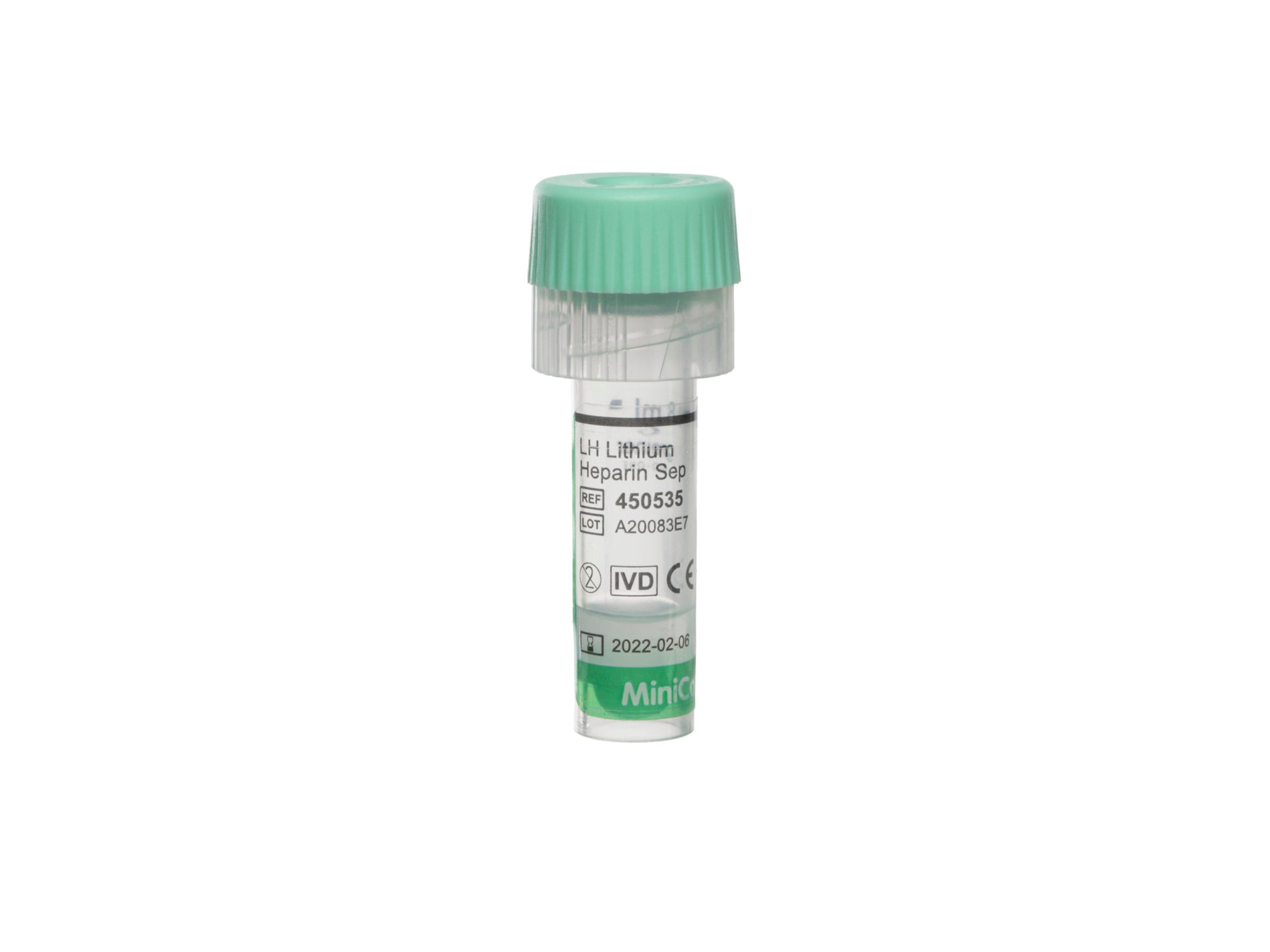 MiniCollect Tube 0.8ml LH Lithium Heparin Separator - Interpath ...