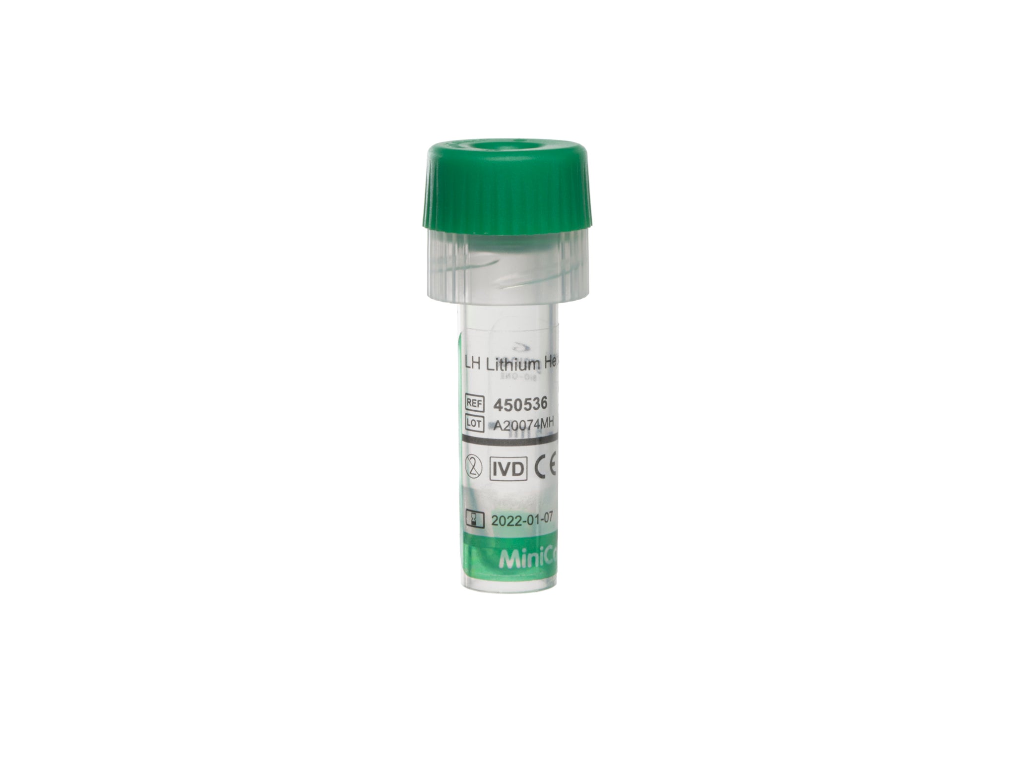 MiniCollect Tube 0.5ml LH Lithium Heparin - Interpath Services Pty Ltd