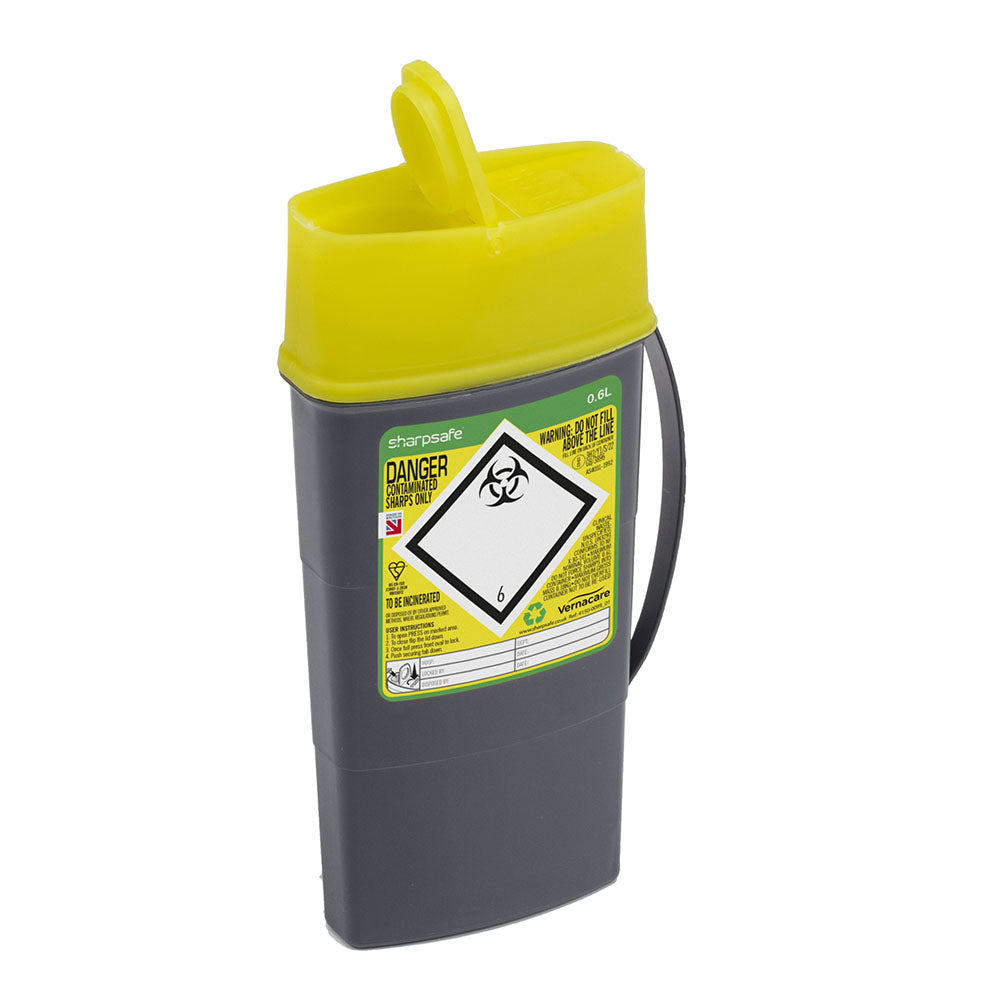 Sharpsafe Container 0.6 Litre (Recycled) - Interpath Services Pty Ltd