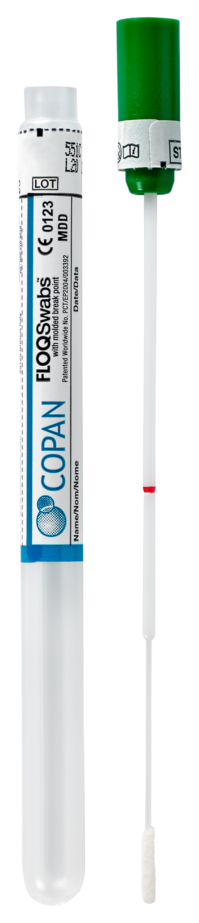 Minitip Flocked Swab with 80mm Breakpoint