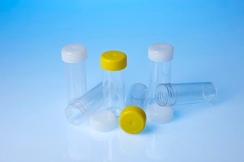 Techno Plas Flat Bottom Container Unlabelled Natural Cap 30ml
