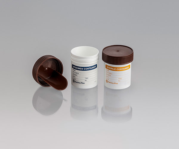 Techno-Plas Cont&Spoon Faeces Opaque 70ml - Interpath Services Pty Ltd